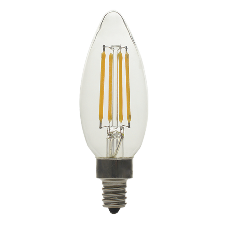 Luxrite LR21594, 5-Watt Torpedo Tip LED Light Bulb, E12 (Candelabra) B ...