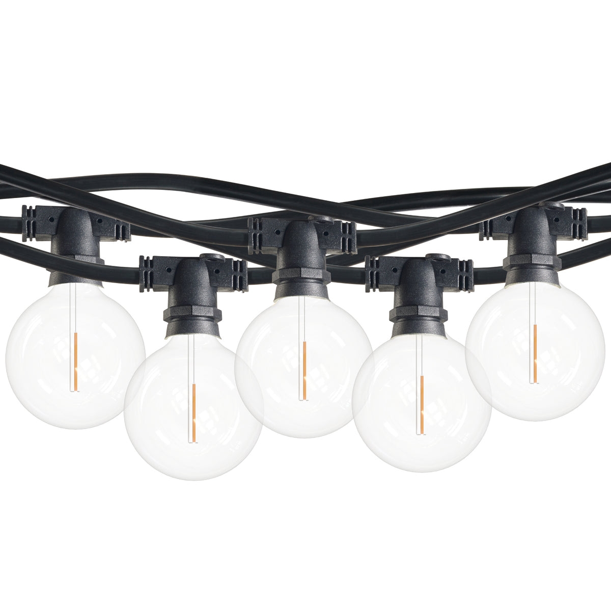 Bulbrite 14-foot String Light Kit with Clear Shatter Resistant Globe G ...